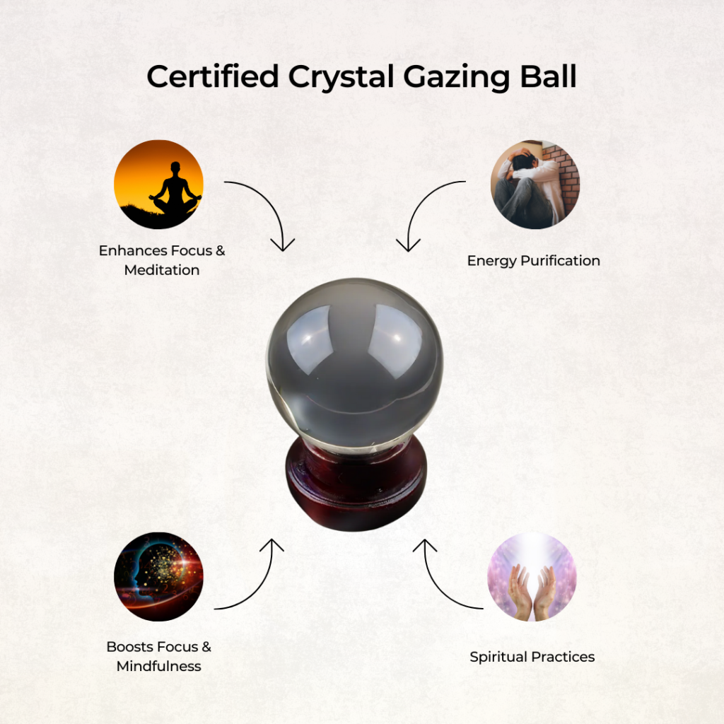 Certified Crystal Gazing Ball - Trishakti Products