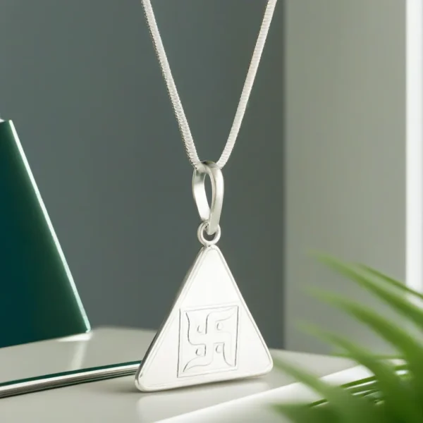 Pyra Yantra Silver Locket for Harmony and Balance today