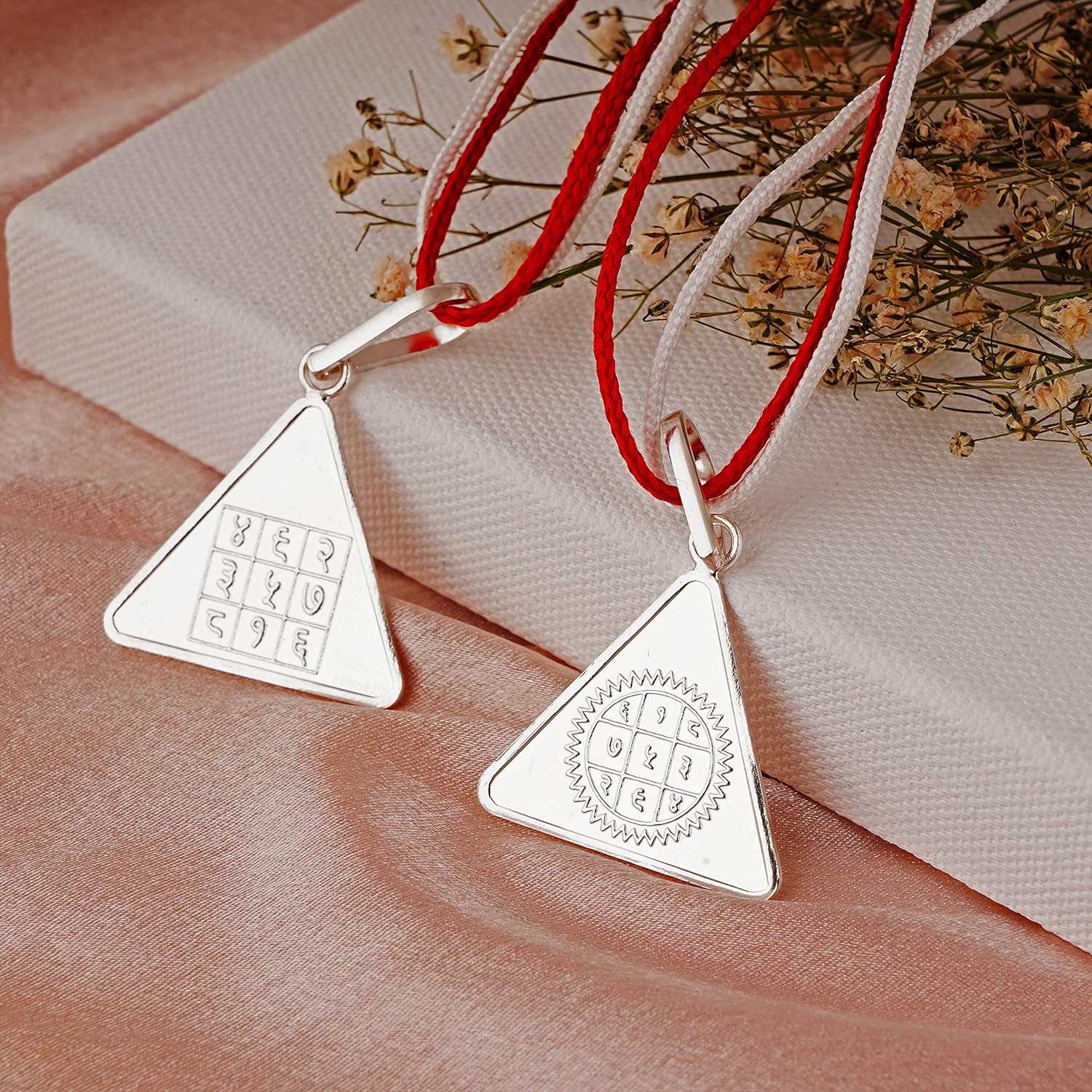 Surya Pyra Yantra Silver Locket - Trishakti Products