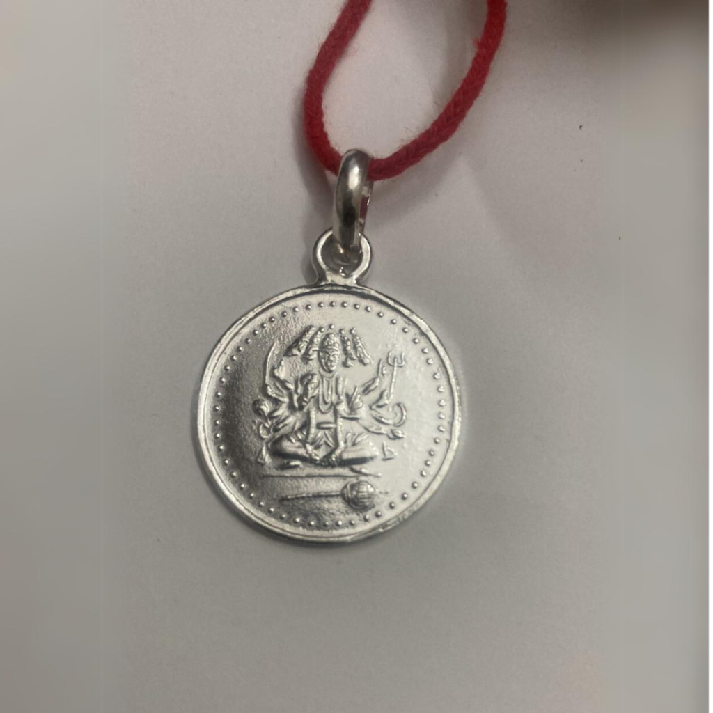Punchmukhi Hanuman Yantra Silver Locket - Trishakti Products