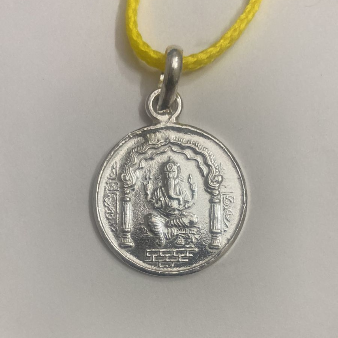 Maa Saraswati Yantra Silver Locket - Trishakti Products
