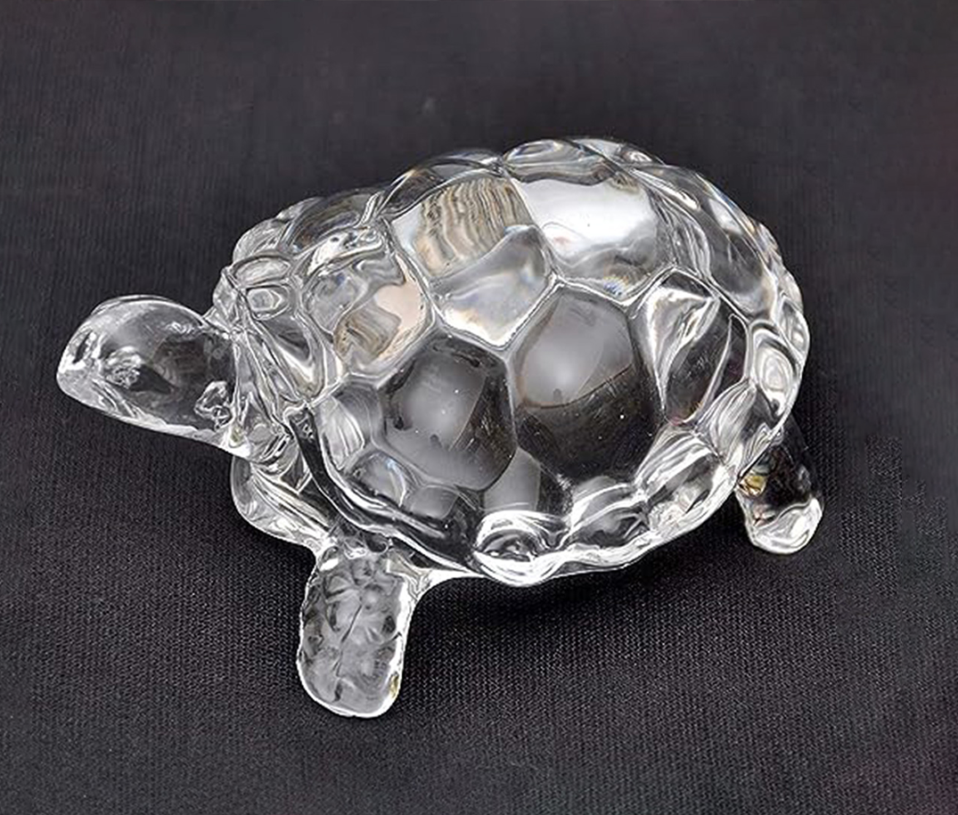 Crystal Turtle-Tortoise, Vastu Feng Shui with Pot for Good Luck ...