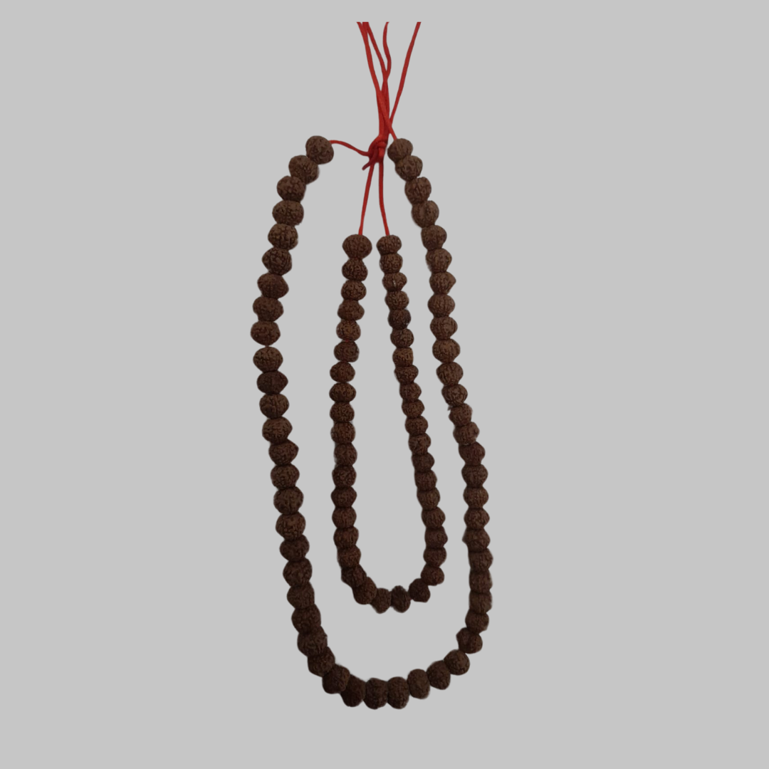 Rudraksh Mala 7 Mukhi (8MM) 100% Authentic Rudraksh