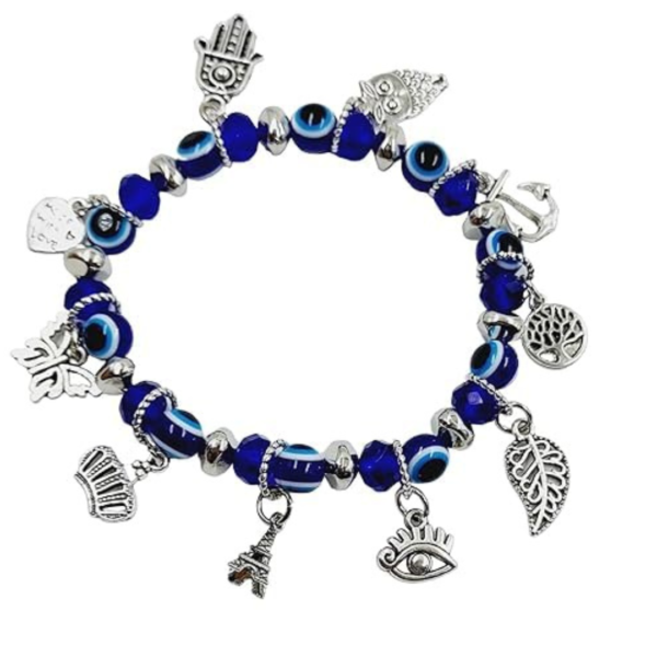 Trishakti Evil Eye Bracelet Nazar Battu with Charms for Women