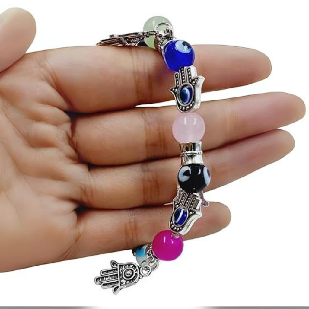 Evil Eye with Seven Chakras Bracelet with Charms